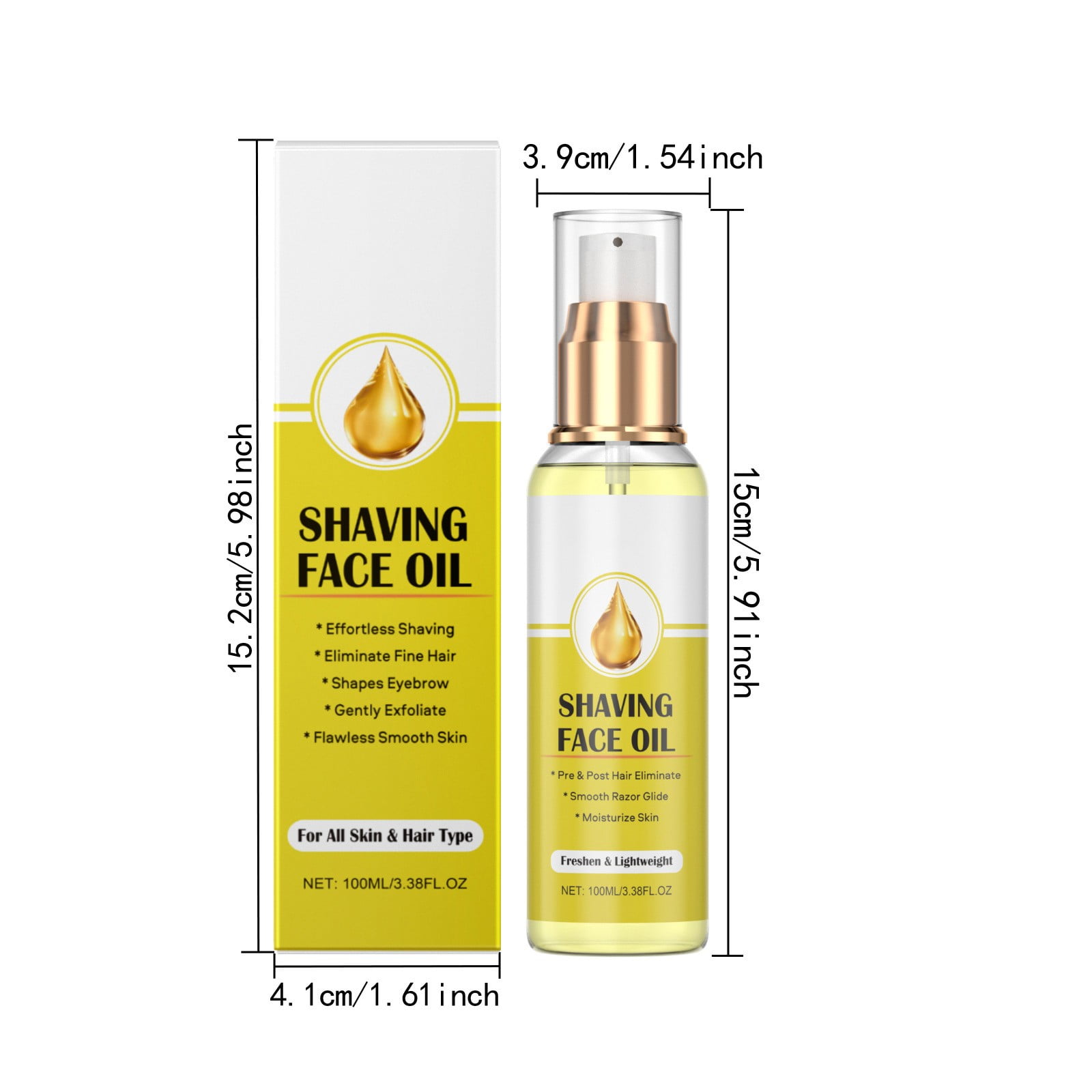 facial skin care products Dermaplane Oil With Dermaplaning Tools Shave ...