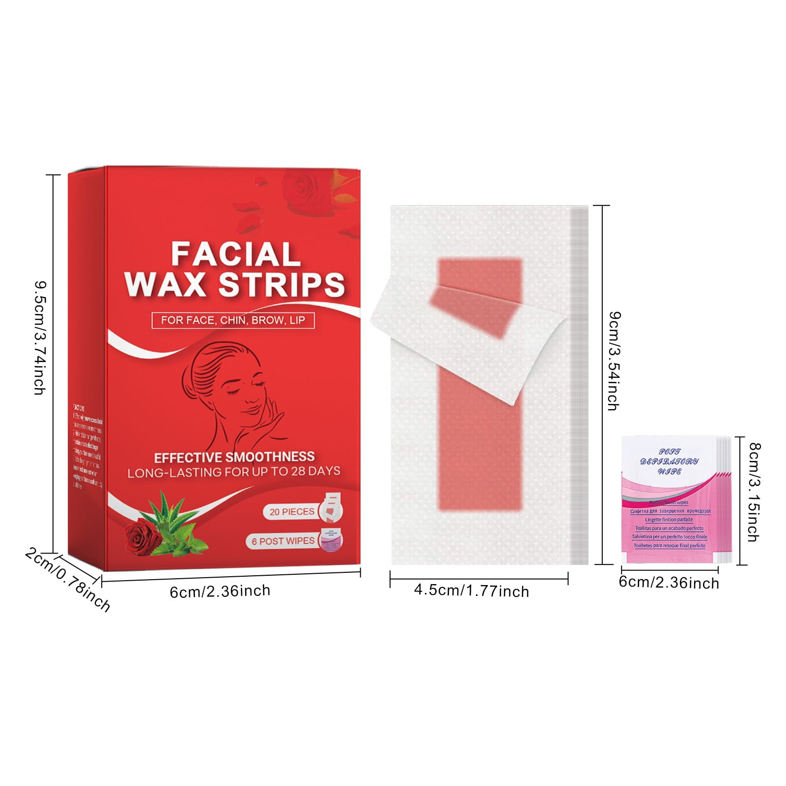 facial skin care products Wax Strips For Face Hair Removal Facial ...