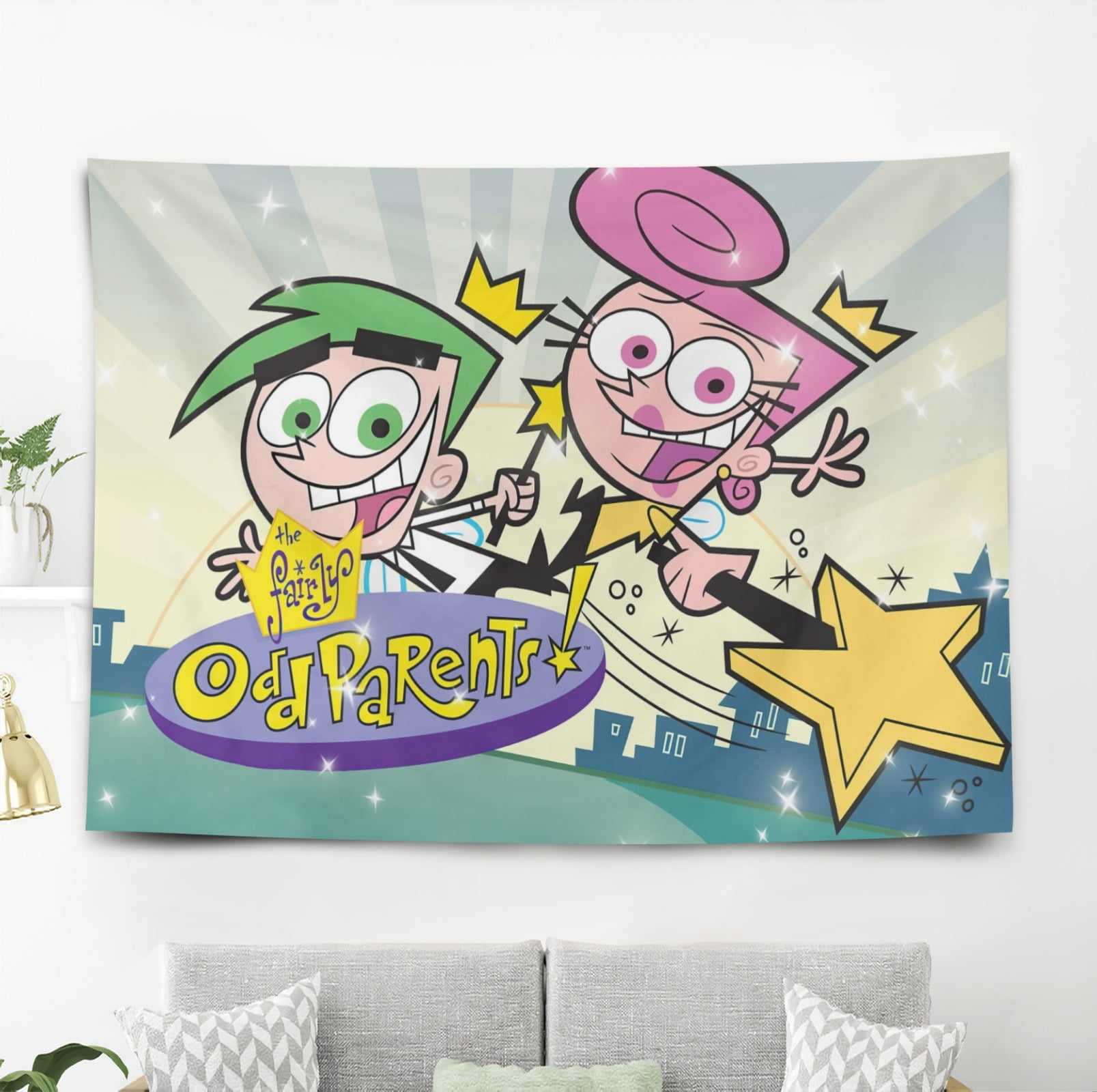 fairly odd parents Tapestry Gift Wall Hanging Backdrop for Room Bedroom ...