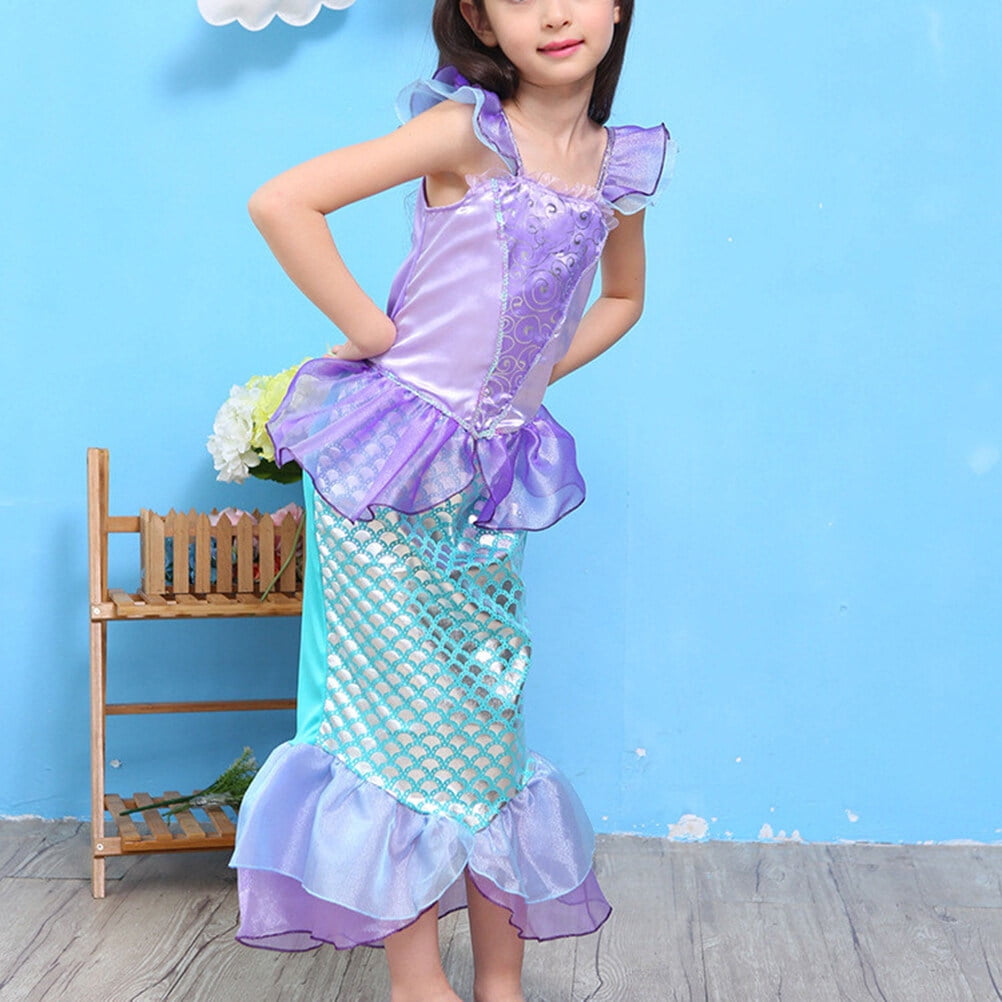 fairy dress 1PC Girl Dance Performance Dress Mermaid Dress Lovely Girl ...