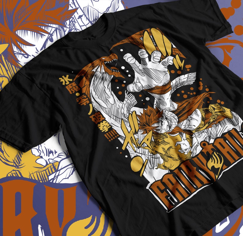fairy tail T-Shirt,Natsu Dragneel Shirt,Gajeel Redfox ,Fairy Tail Guild ...