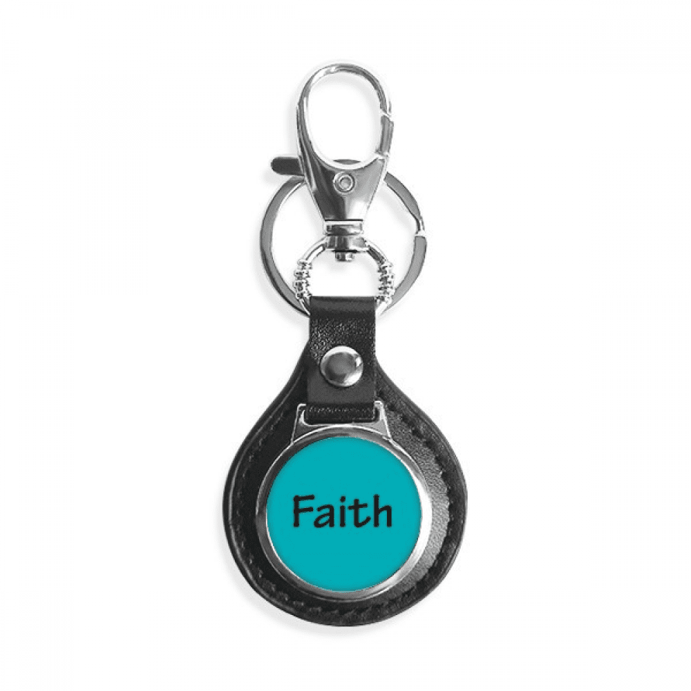 faith word inspirational quote sayings key link chain keyholder finder ...