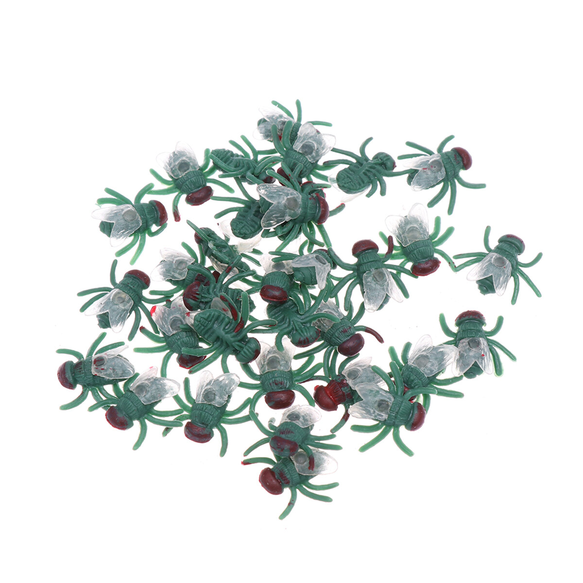 fake fly prop 50pcs 1.5x1.6CM Trick Toys Simulative Flies Hoax Tools ...