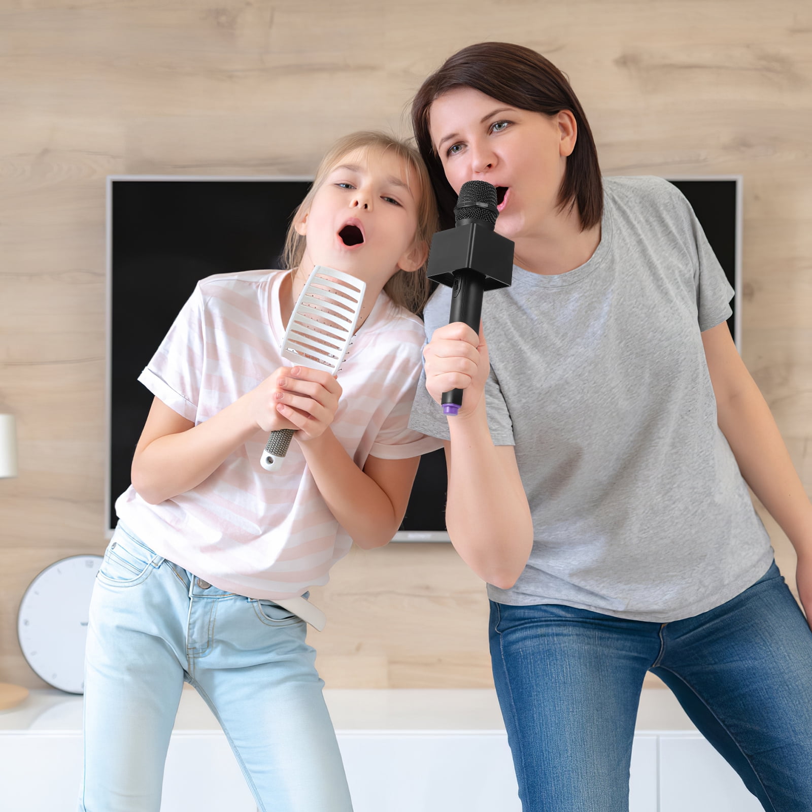 fake microphone Kids Microphone Toys Pretend Play Plastic Mics with ...