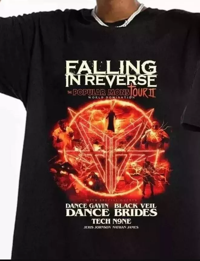 falling In Reverse The Popular Monstour Ii Tour 2024 T-shirt Tshirt ...