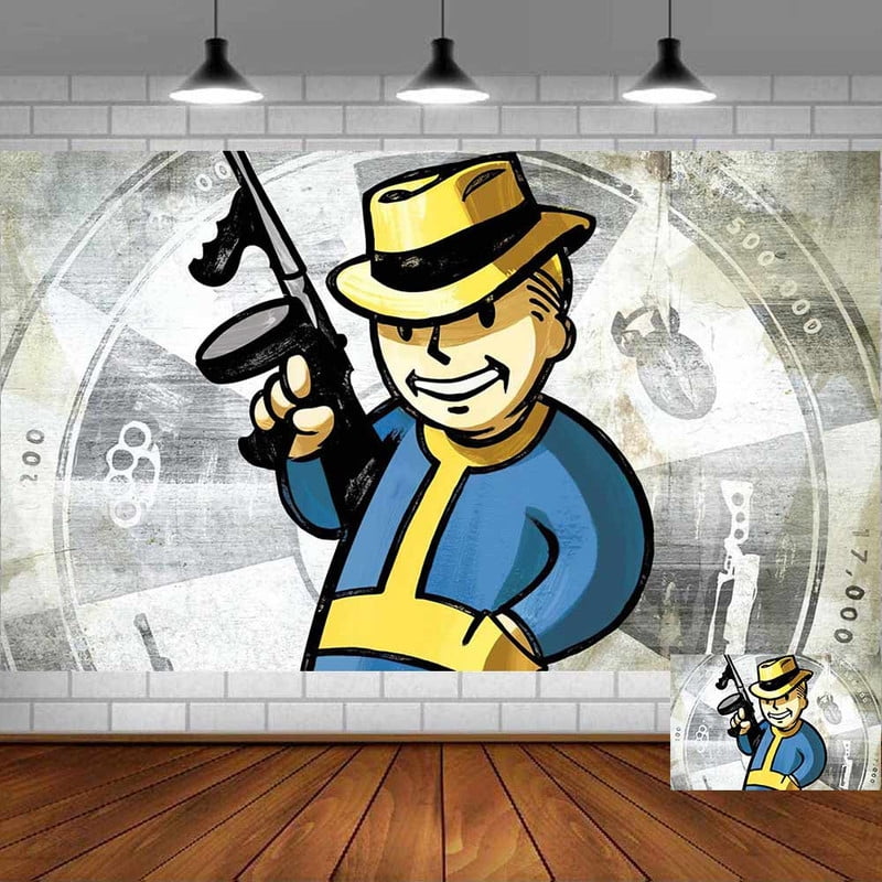 fallout 4 vault boy Backdrop Banner Party Supplies Poster Movie Theme ...