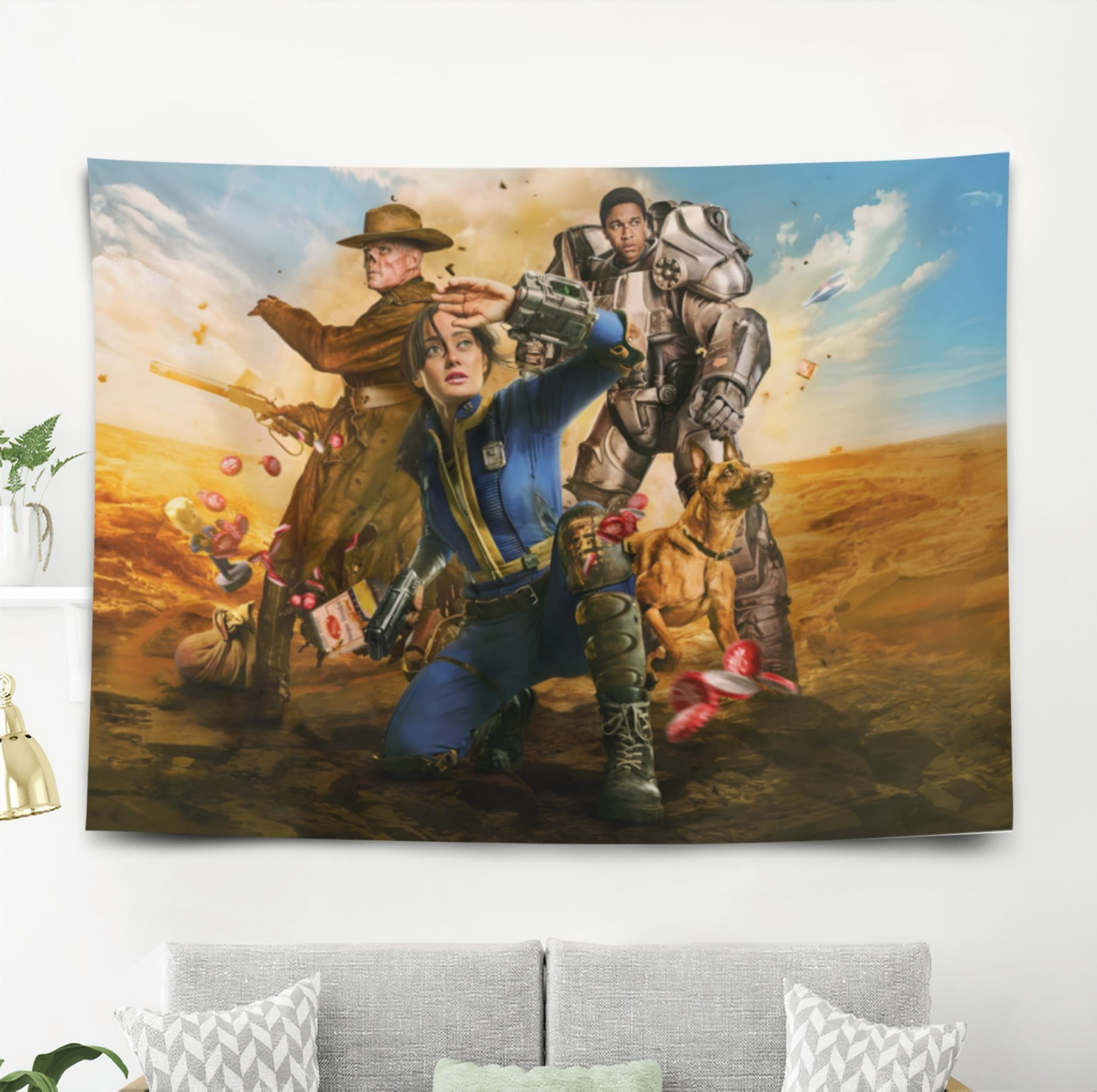 fallout TV Tapestry Gift Wall Hanging Backdrop for Room Bedroom Girls ...