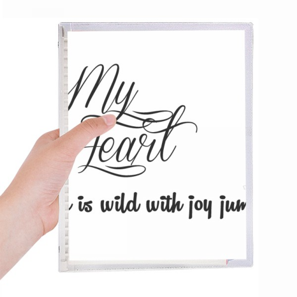 famous poetry quote my heart joy notebook loose diary refillable ...