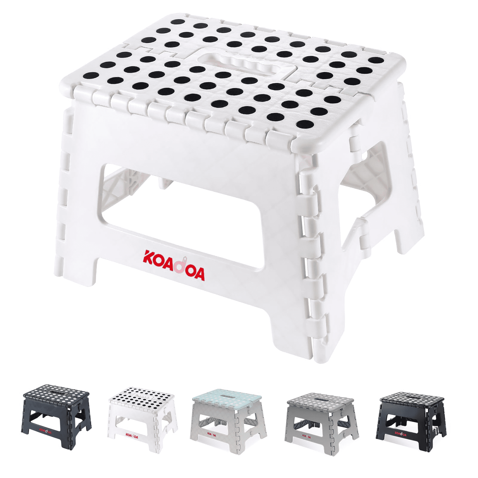 famuka Folding Step Stool 9 Inch Kids Plastic Non-Slip Footstool for ...