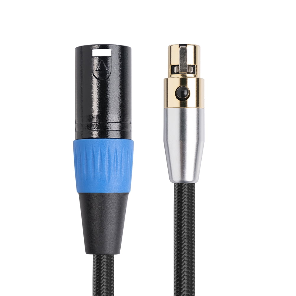 fankhu 0.3M Mini XLR To XLR Adapter Cable 3 Pin Mini XLR Female To 3 ...