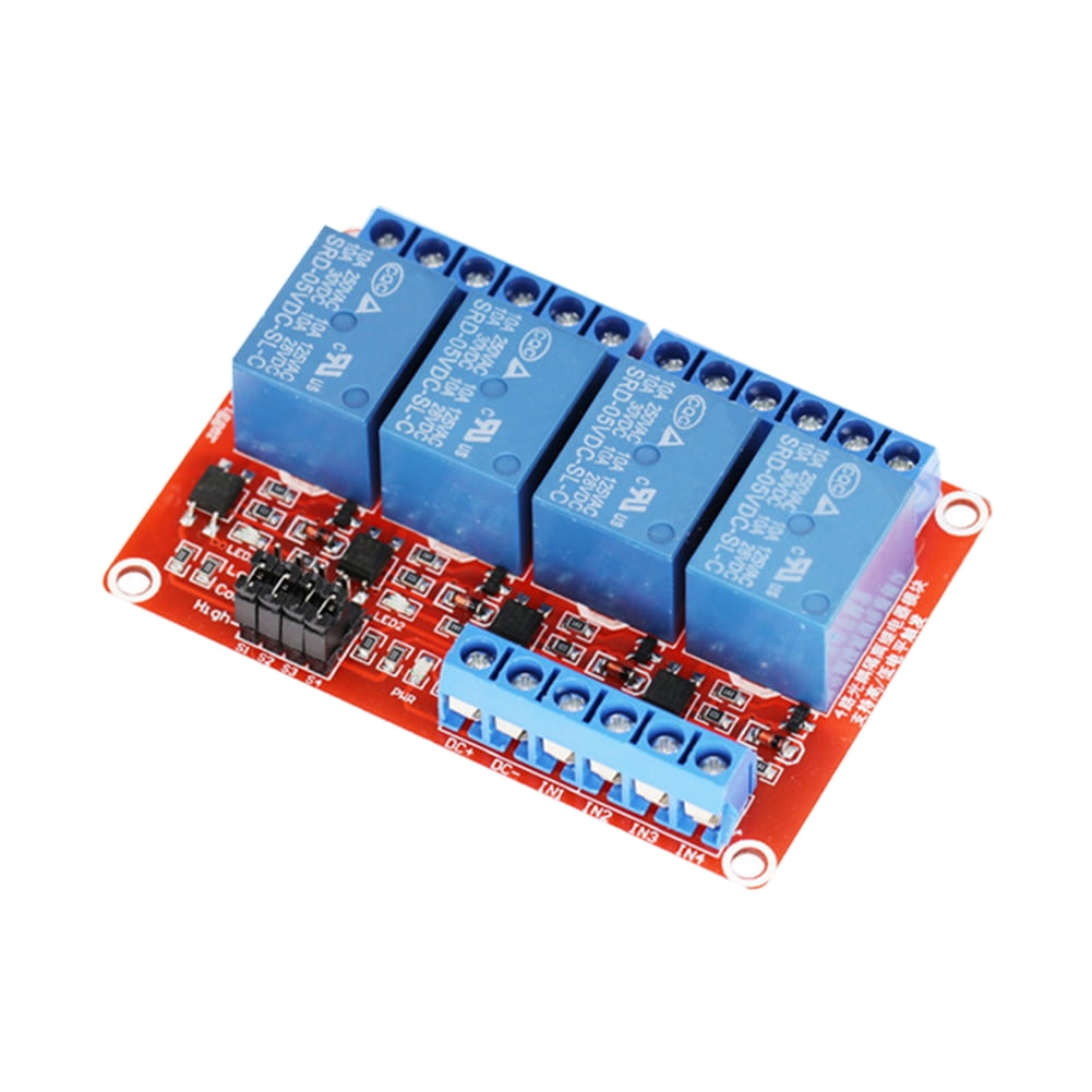 fankhu 1/2/4/8 Channel Relay Module Board Shield Support High Low Level Trigger 5V 12V 24V ...