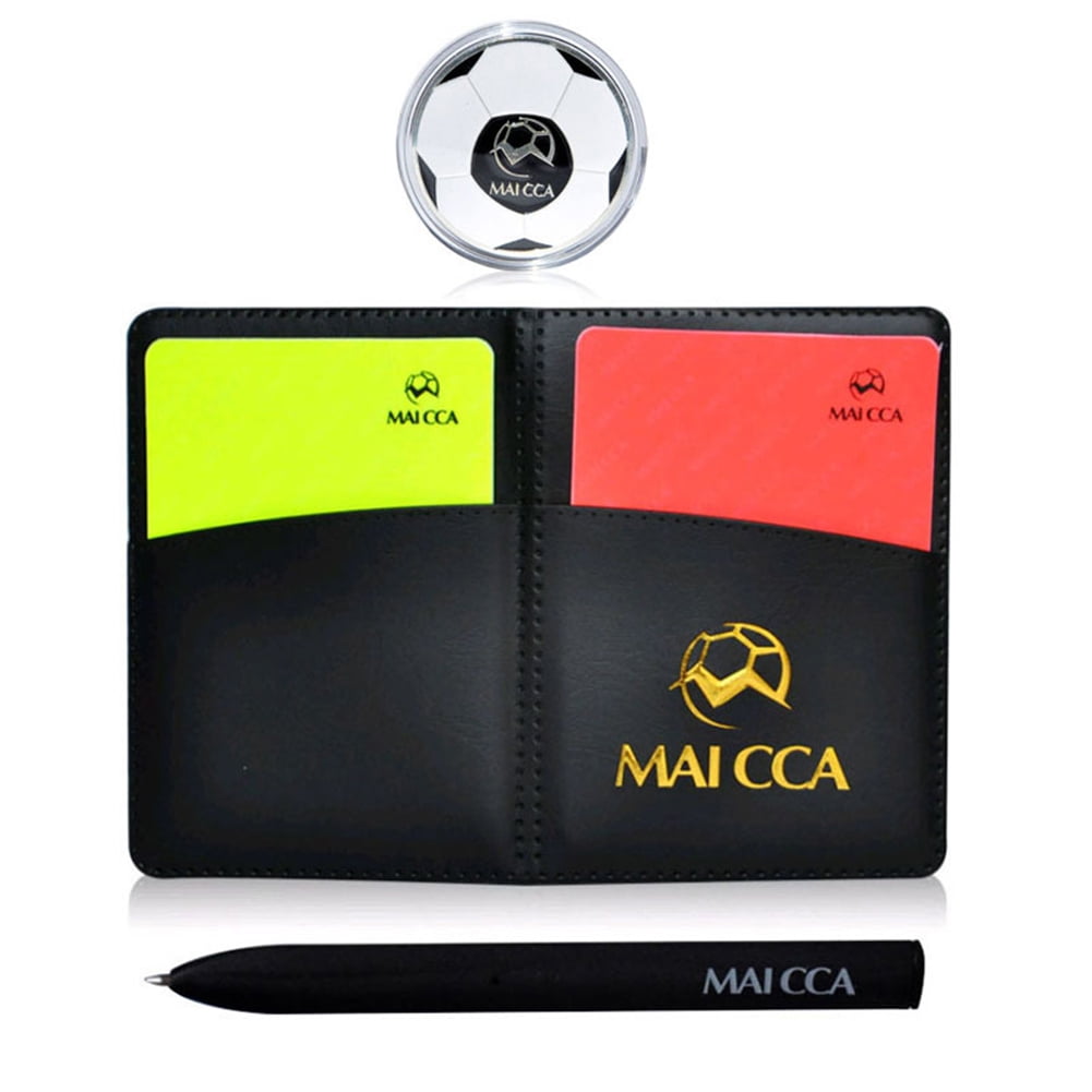 fankhu 1 Set Soccer Referee Cards Soccer Football Sports Red Yellow ...