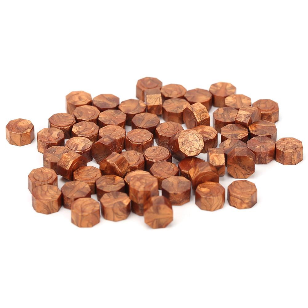 fankhu 100pcs Vintage Octagon Sealing Wax Tablet Pills Beads DIY Retro ...