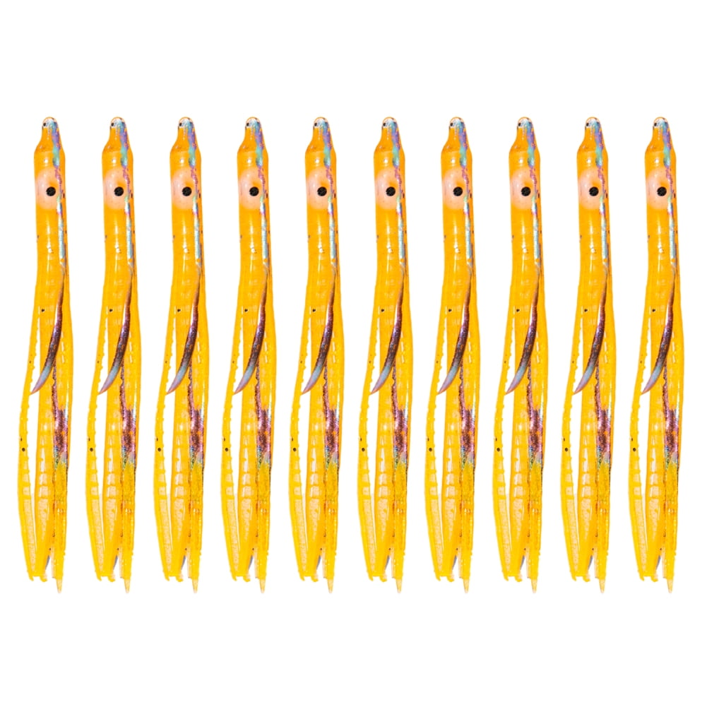 fankhu 10Pcs Fishing Squid Skirts Plastic Soft Fishing Lures Octopus ...