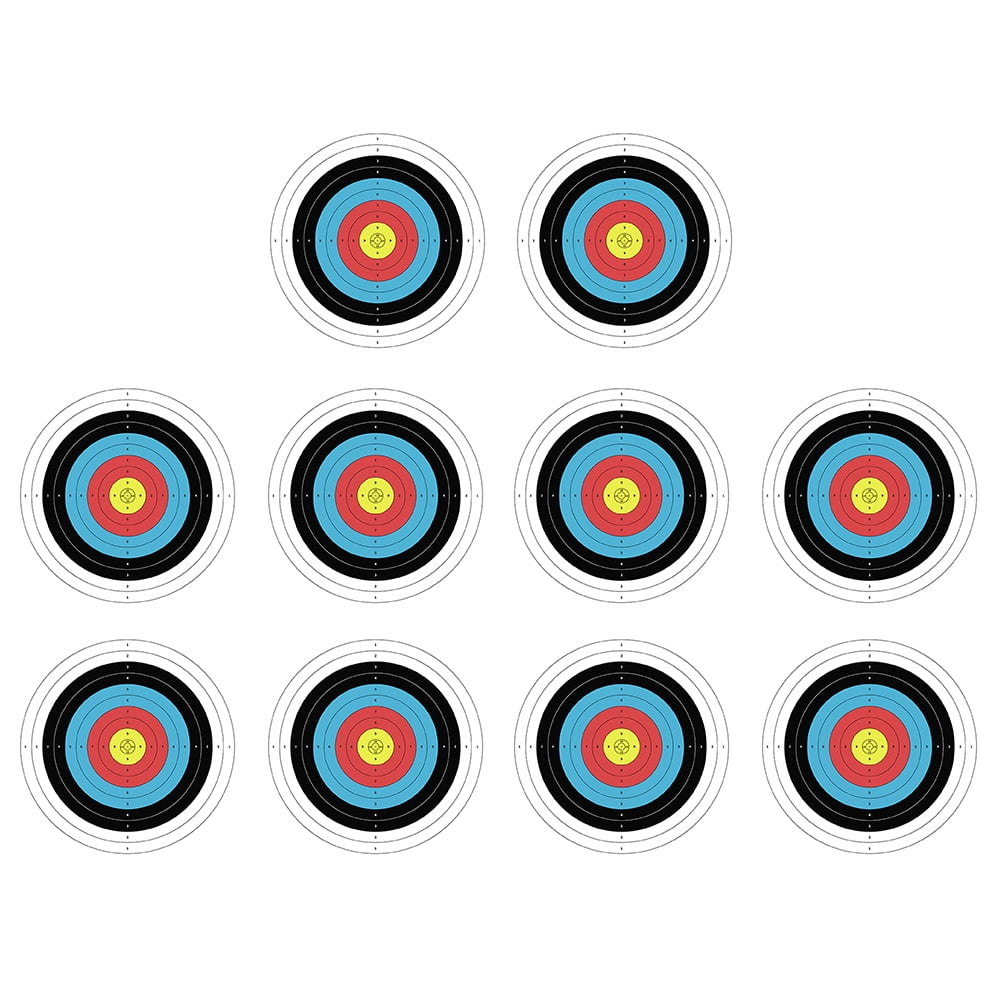 fankhu 10pcs 40x40cm Professional Archery Targets Paper Practice Arrow ...
