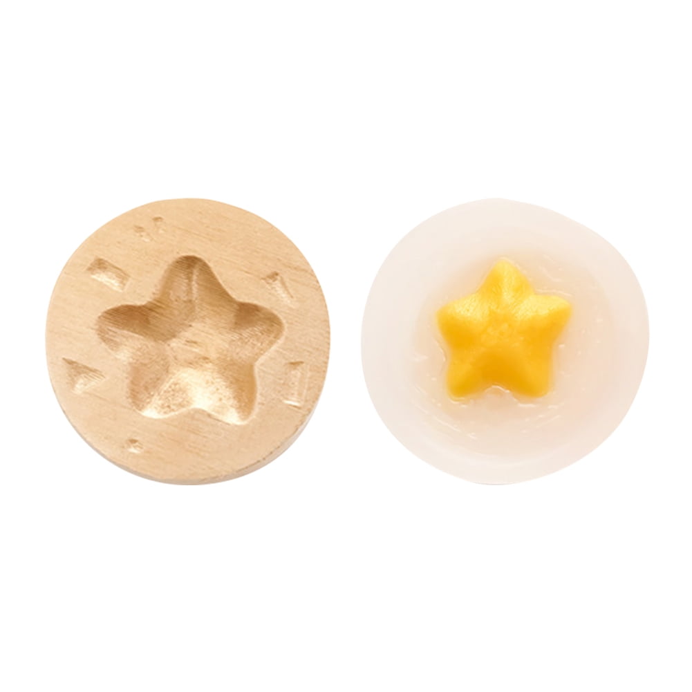 fankhu 3D Embossed Fire Paint Stamp Head Retro Brass Seal DIY Craft ...