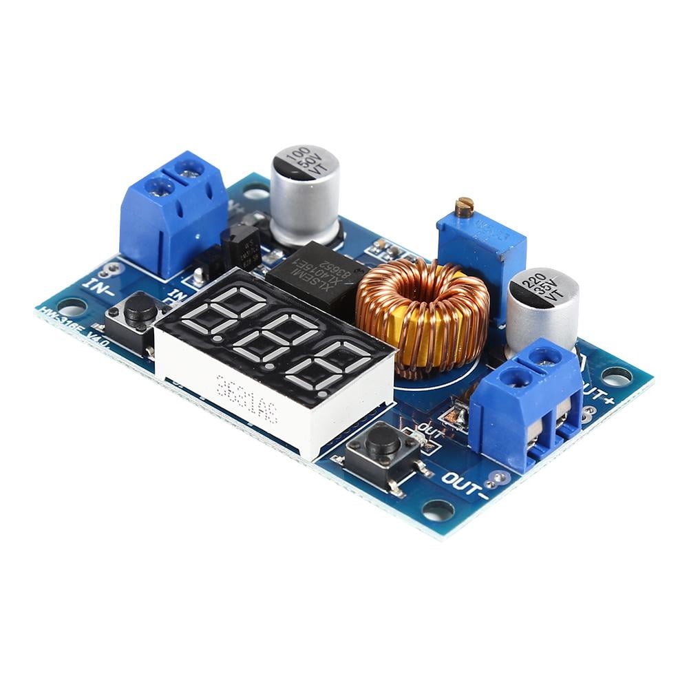 fankhu 5A 75W DC-DC Converter Adjustable Step-Down Power Supply Module w/Voltmeter - Walmart.com