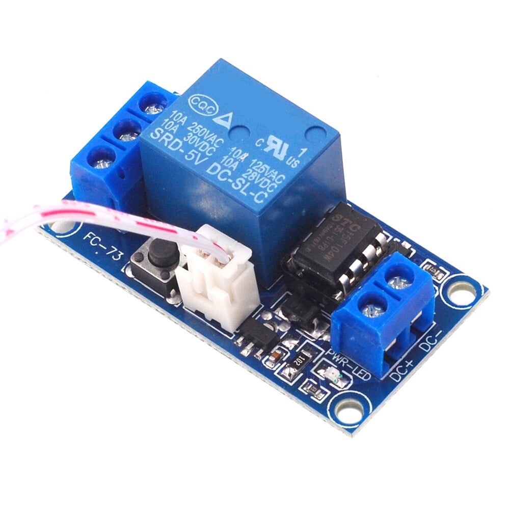 fankhu 5V/12V/24V Microcontroller Control One-key Start-stop Relay ...