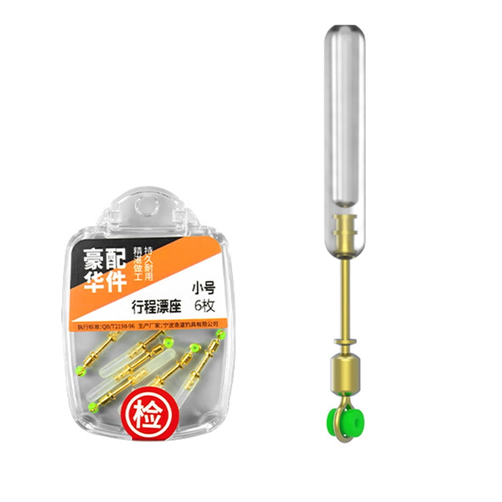 fankhu 6pcs Bobber Seat Copper Head Silicone Rotation Buoy Vertical ...