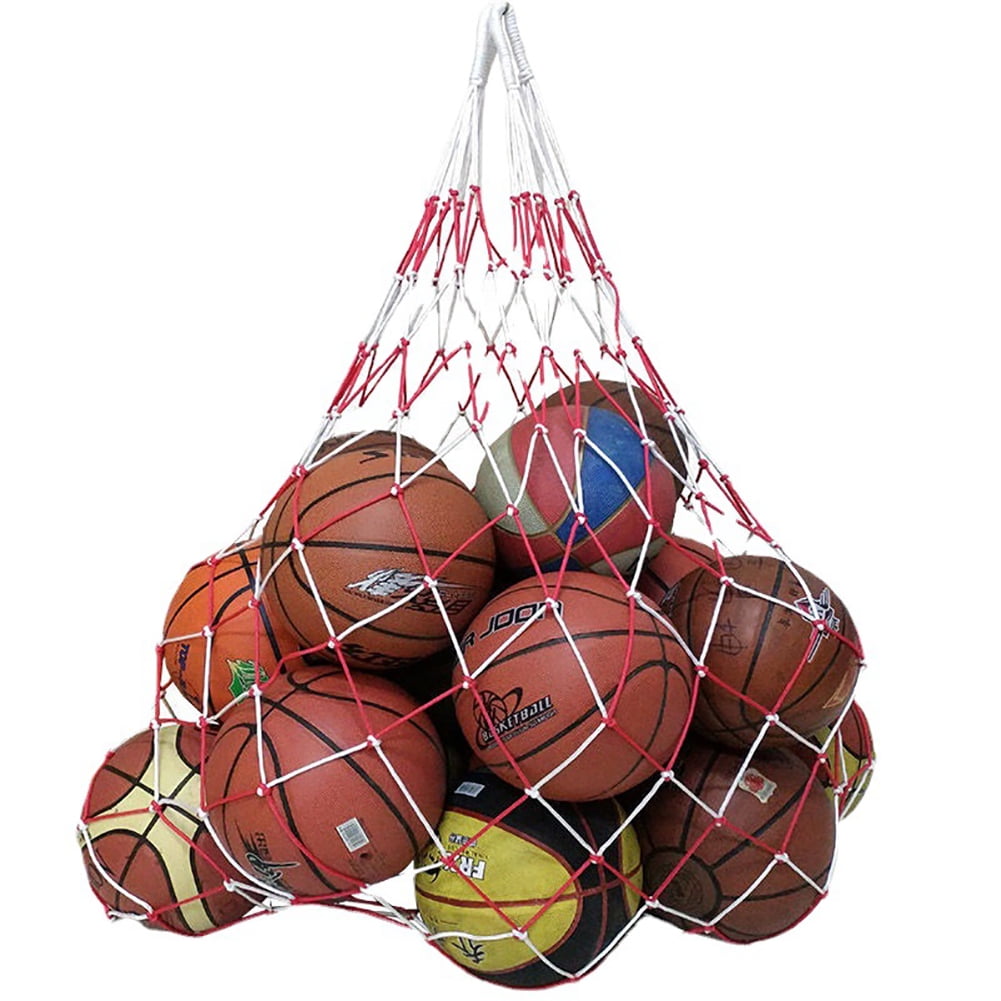 fankhu Balls Carry Net Bag Holds 10 Balls Basketball Storage Bag Sports ...