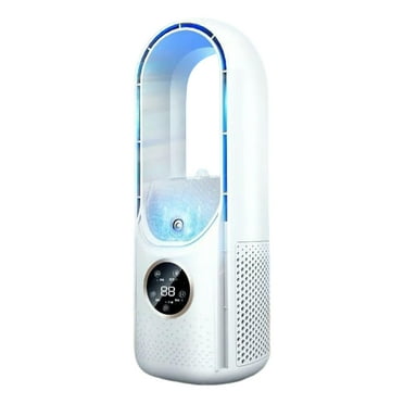 Bladeless Tower Fan, Tower Electric Fan Mini Vertical Fan，90 Degree ...
