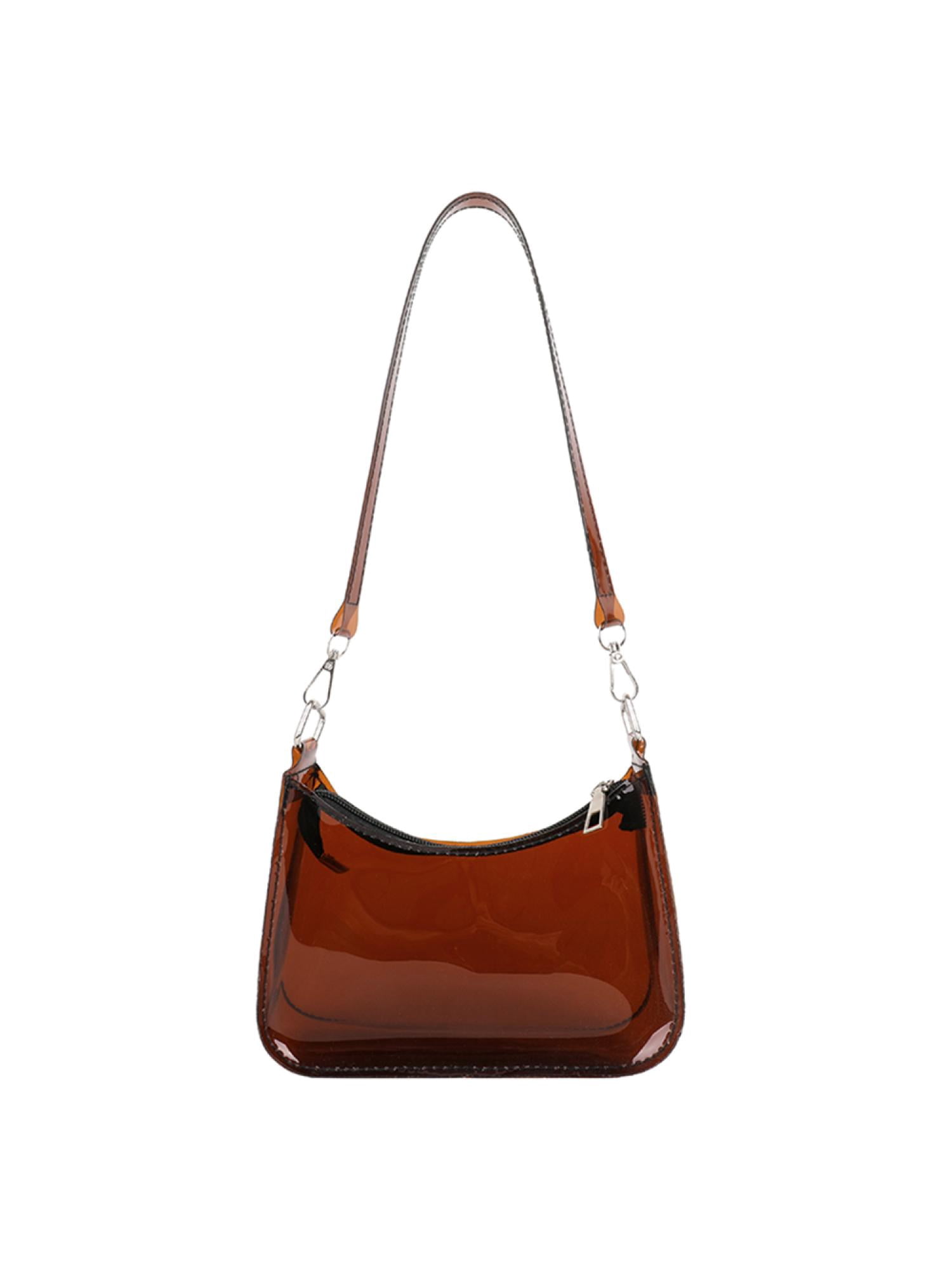 fankhu Clear PVC Shoulder Bag Fashion Women Shopper Bag Hobos for ...