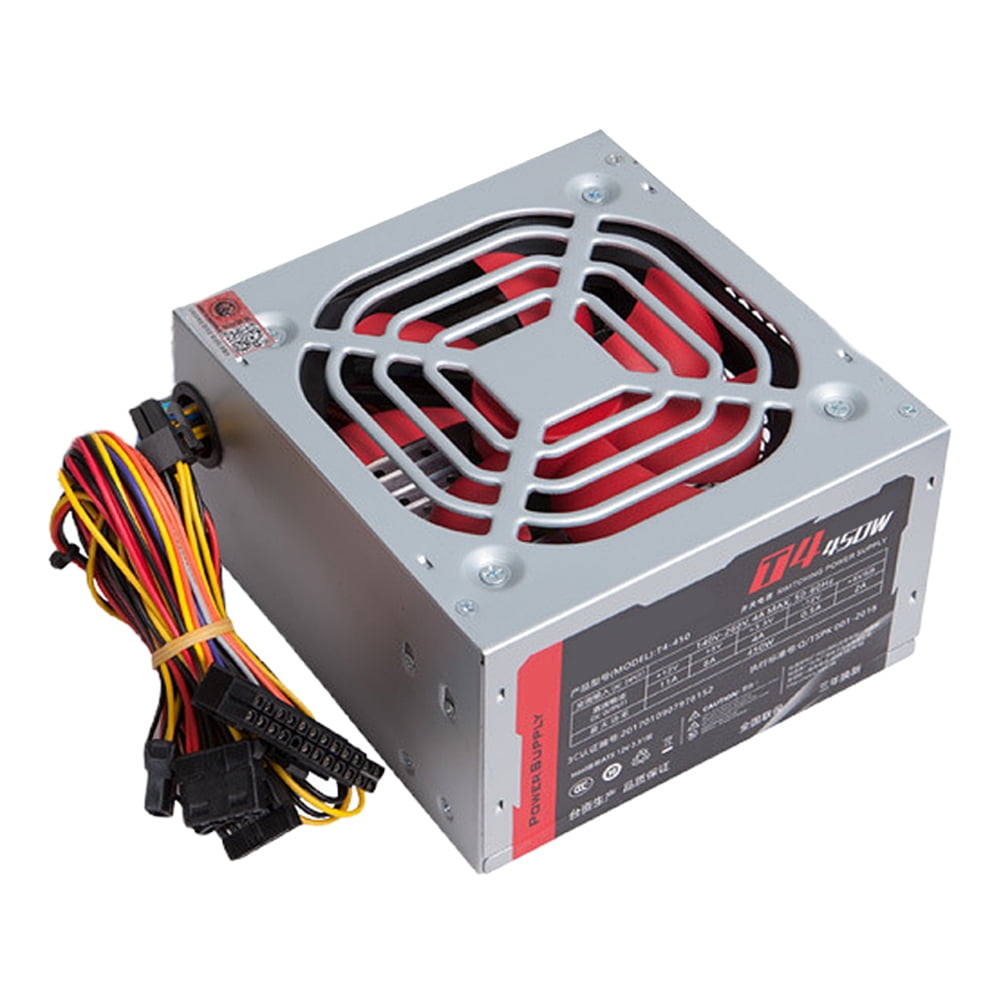 fankhu Computer Power Supply 200W Gaming PC Power Supply Peak 450W ATX ...