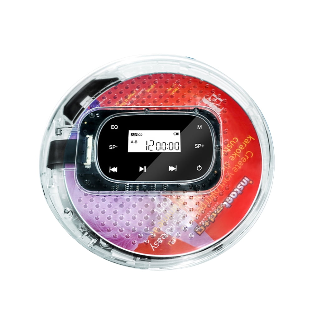 fankhu Digital Display CD Walkman 5 EQ Sound Effects Personal CD Player ...