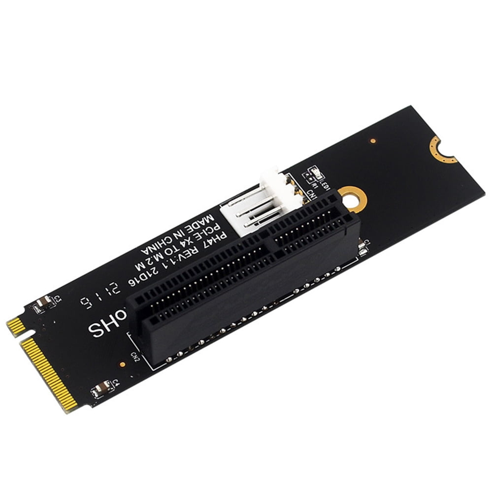 fankhu Durable NGFF M.2 To PCI-E 4X SATA Power Riser Compatible with X1 ...