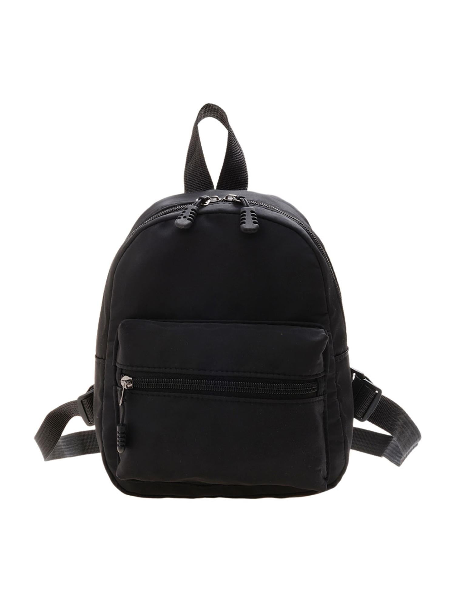 fankhu Fashion Solid Color Backpack Women Nylon Knapsack Preppy Style ...