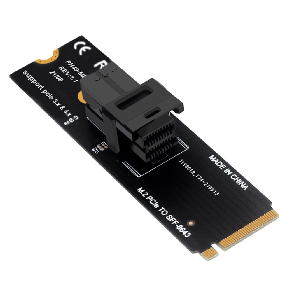 fankhu M.2 NVME To U.2 Riser Card Mkey PCIeX4 to SFF8643 Expansion Card ...