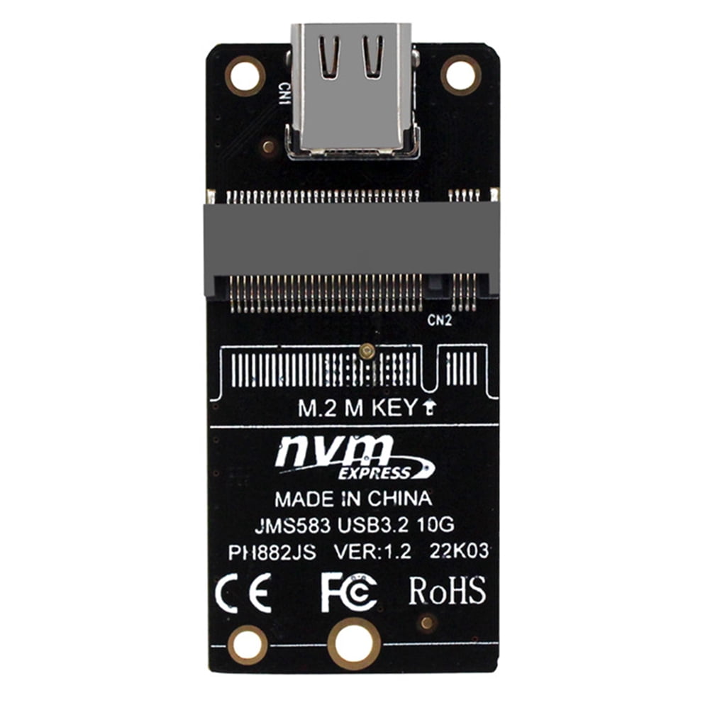 fankhu M.2 To Type-C HDD Enclosure Interposer Board NVME JMS583 Chip ...