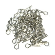 50 Pieces Universal RC Body Clips Car Clips Silver Stainless Steel R ...