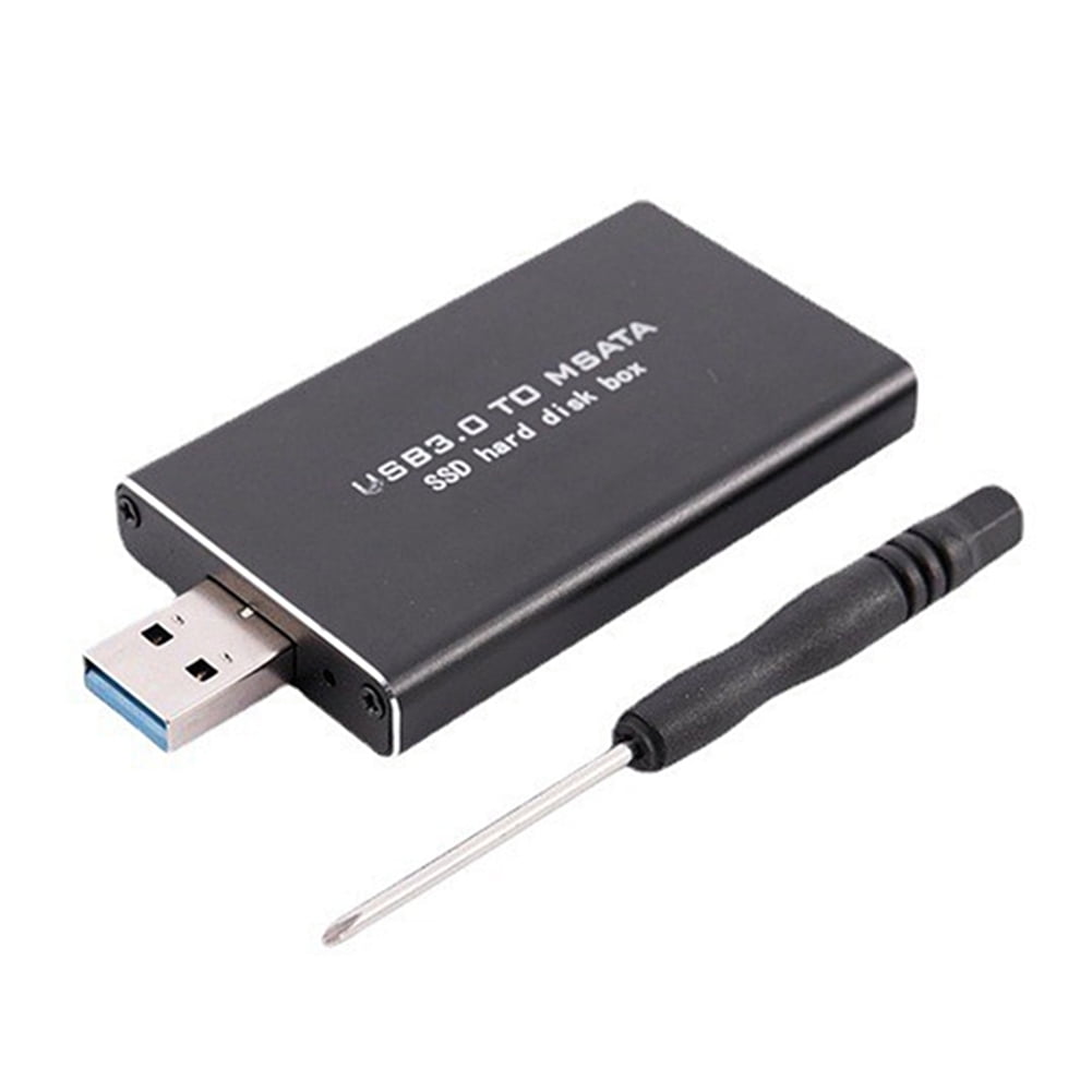 fankhu Mini MSATA Adapter Hard Disk Case Wireless for 30*30/50 MSATA ...