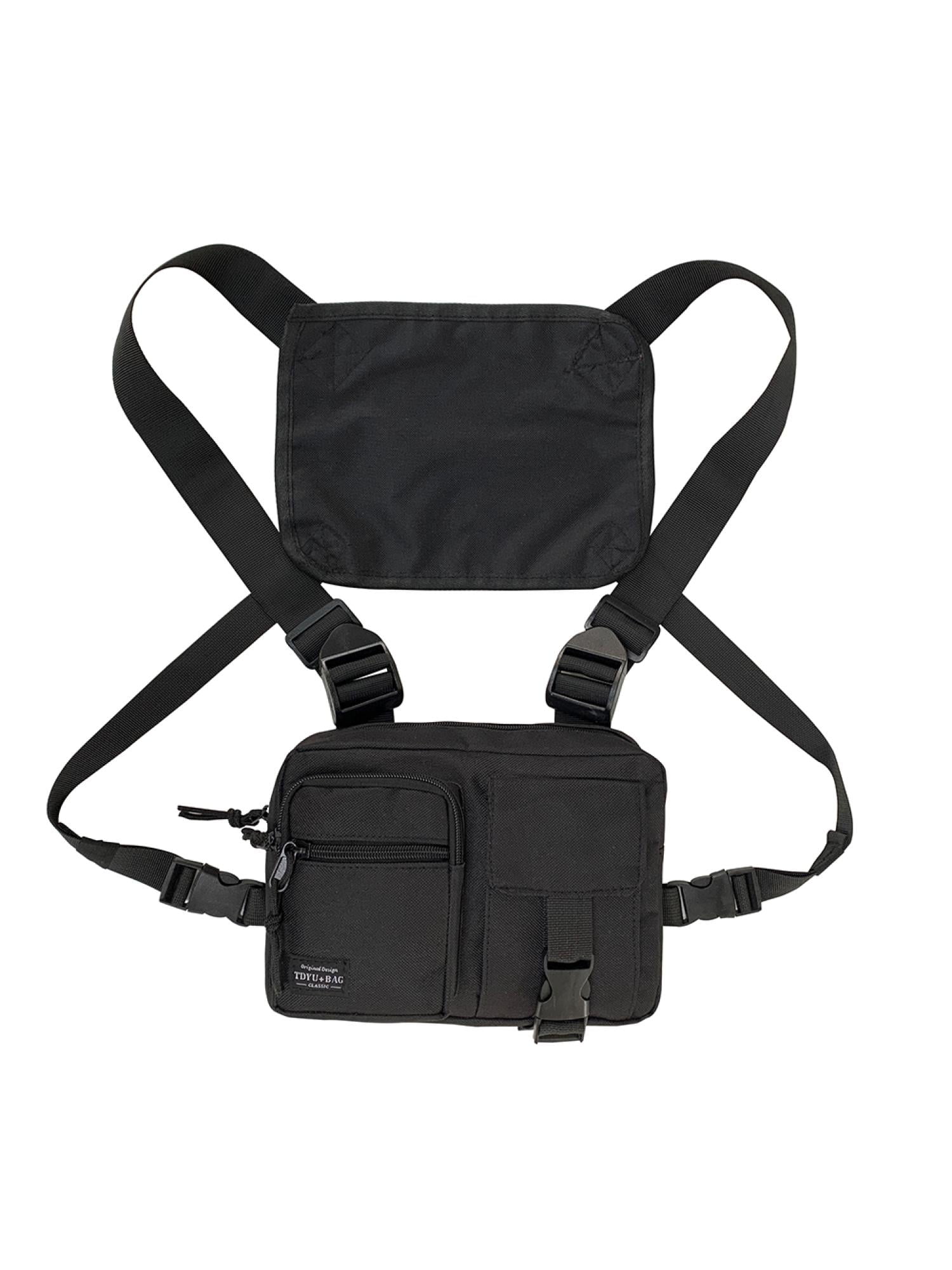 fankhu Multi-layer Zipper Vest Waist Bags Oxford Cloth Chest Rig Bag ...
