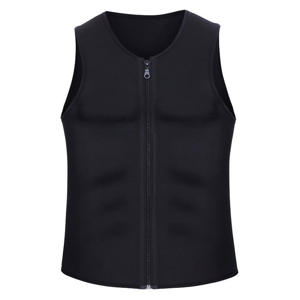 fankhu Neoprene Sweat Vest Elastic Men Sauna Fitness Vest for Daily ...