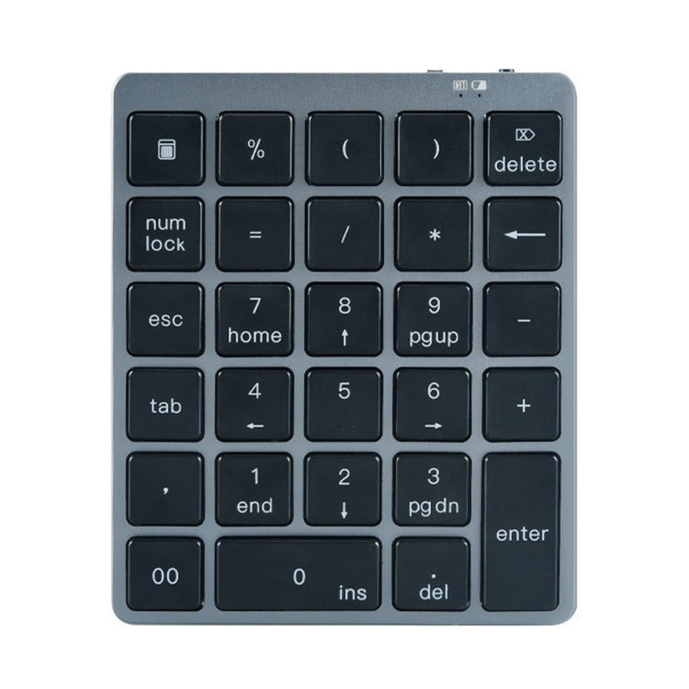 fankhu Numeric Keypad Numpad Rechargeable Bluetooth-compatible 28-Key ...