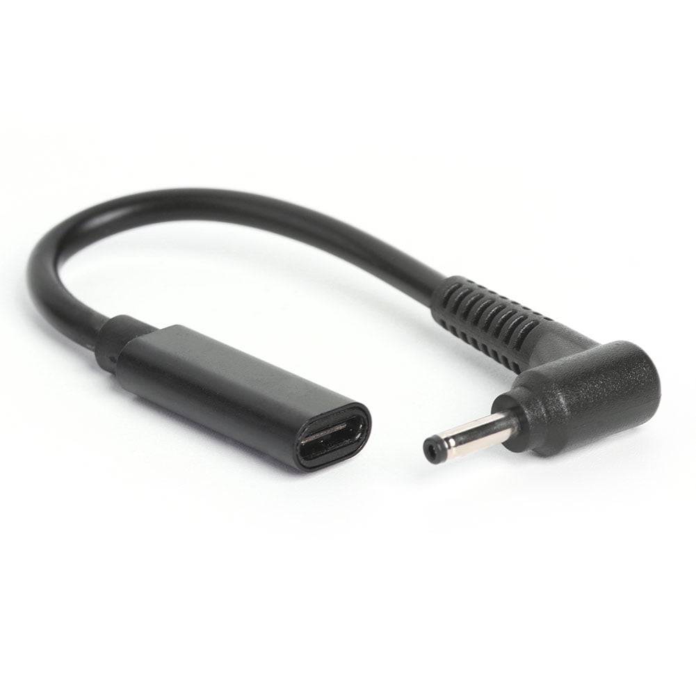fankhu PD USB C Female to Right Angle DC Connector Adapter for Laptop ...