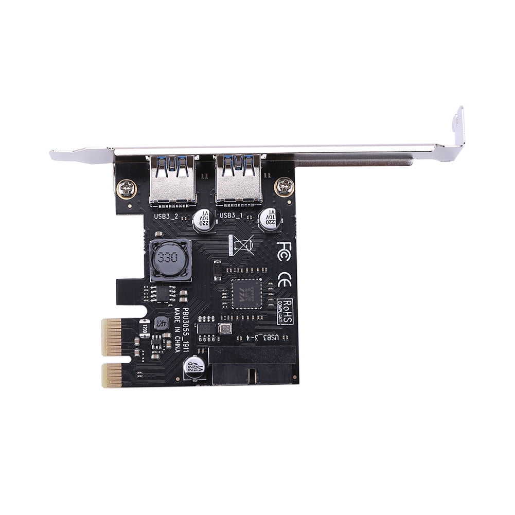 fankhu Portable SSU 2 Port USB 3.0 PCI-e x1 Expansion Card PCI Express ...