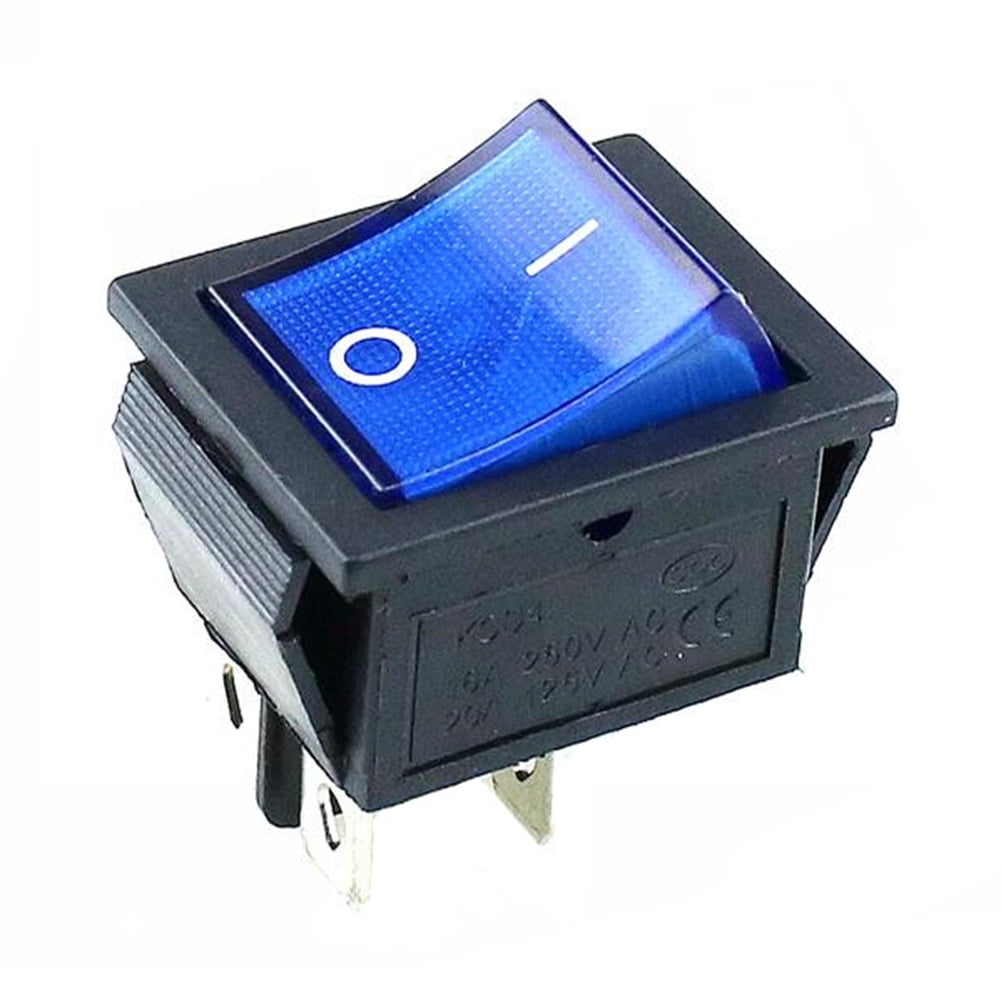 fankhu Rocker Switch Power Switch 2-Level 4 Pins with Light 10A AC125 ...
