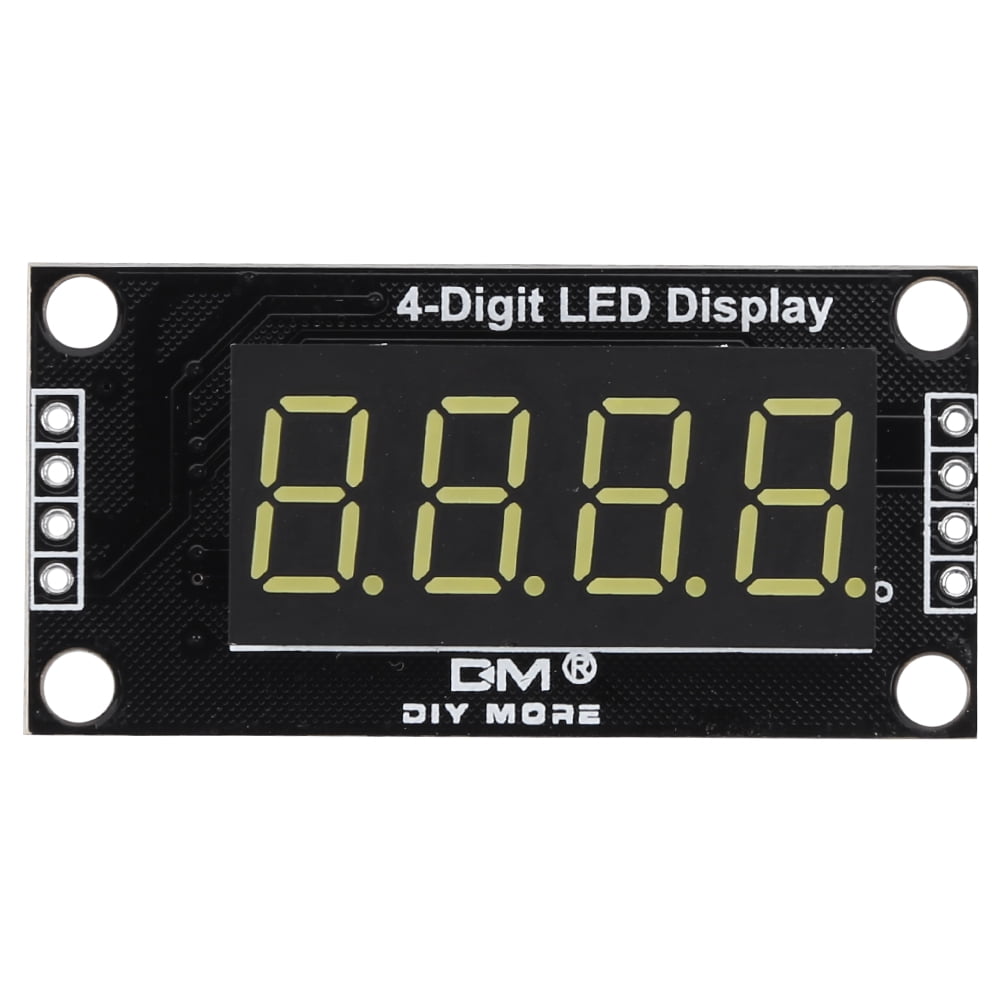 fankhu TM1637 LED Display Module 4 Digit Time Indicator Tube 7 Segment ...