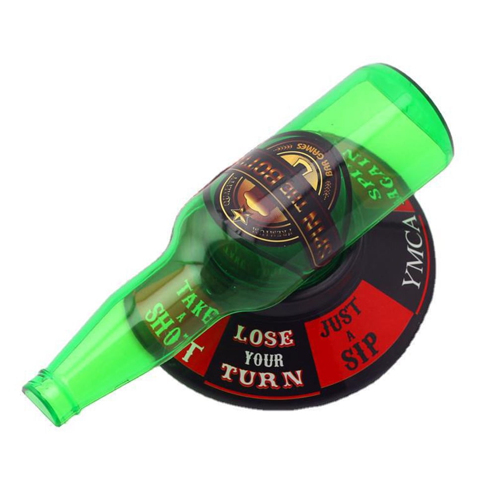 fankhu Turntable Spin Wine Bottle Toy Novelty Bottle Pointer Game for ...