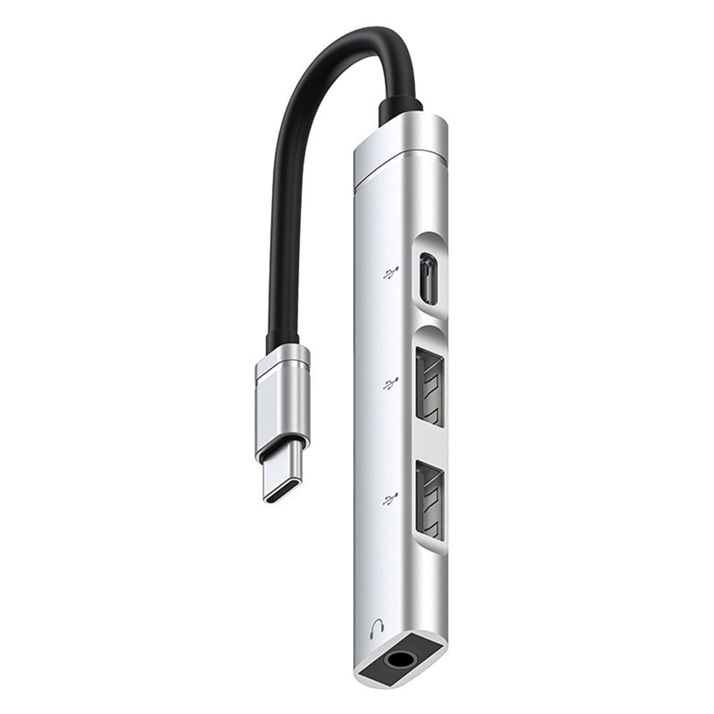 fankhu USB Hub with Audio Jack Type C To USB Hub Plug and Play Docking ...