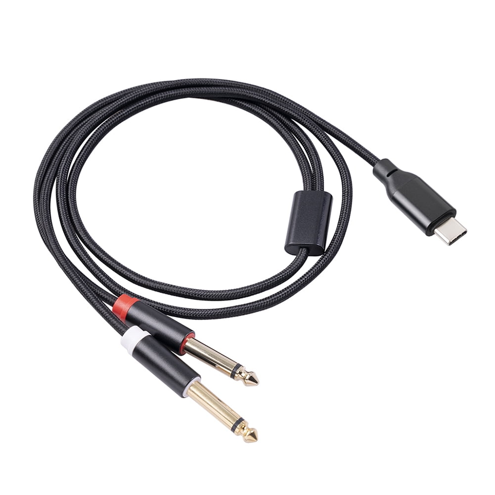 fankhu USB Type C To 1/4 Cable USB Type C To Dual 6.35mm 1/4 Inch TS ...