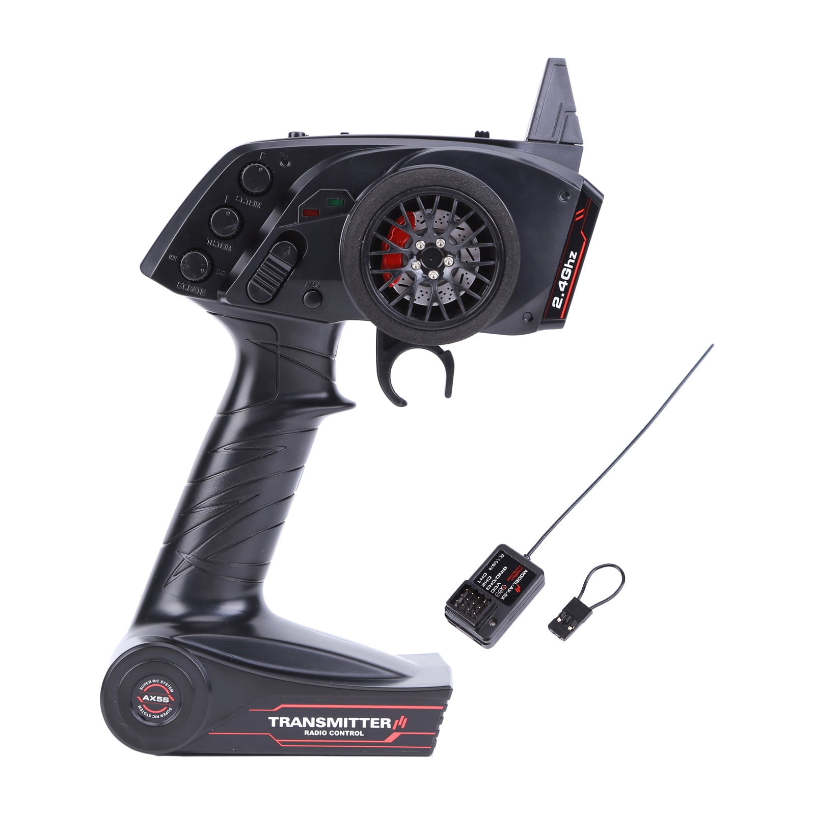 fankhu Universal RC Car Model 3CH 2.4GHz Transmitter Controller with ...