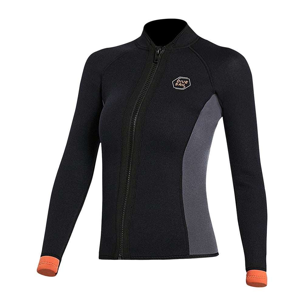 fankhu Women 3mm Neoprene Jacket Top Scuba Diving Wet Suit (L ...