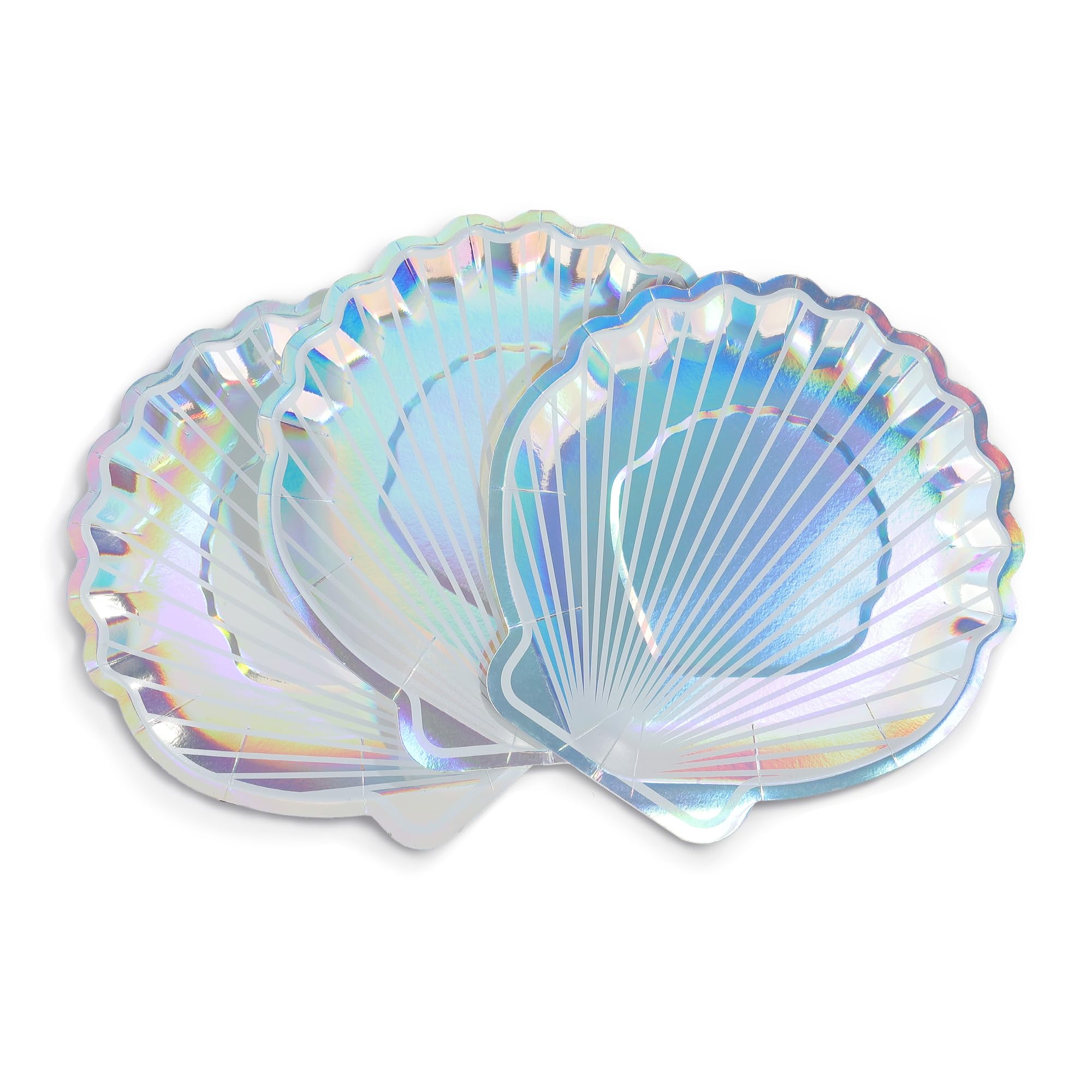 fanquare Silver Paper Plates Party Tableware Set Unique and Beautiful ...