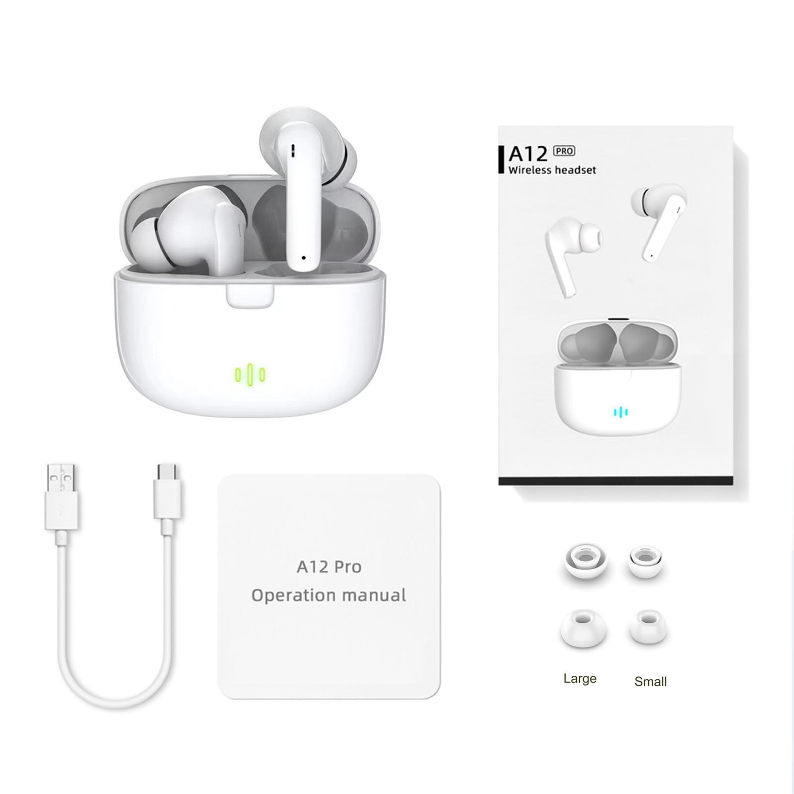 fans on and True Wireless Bluetooth Earbuds & Charging Case - Black ...