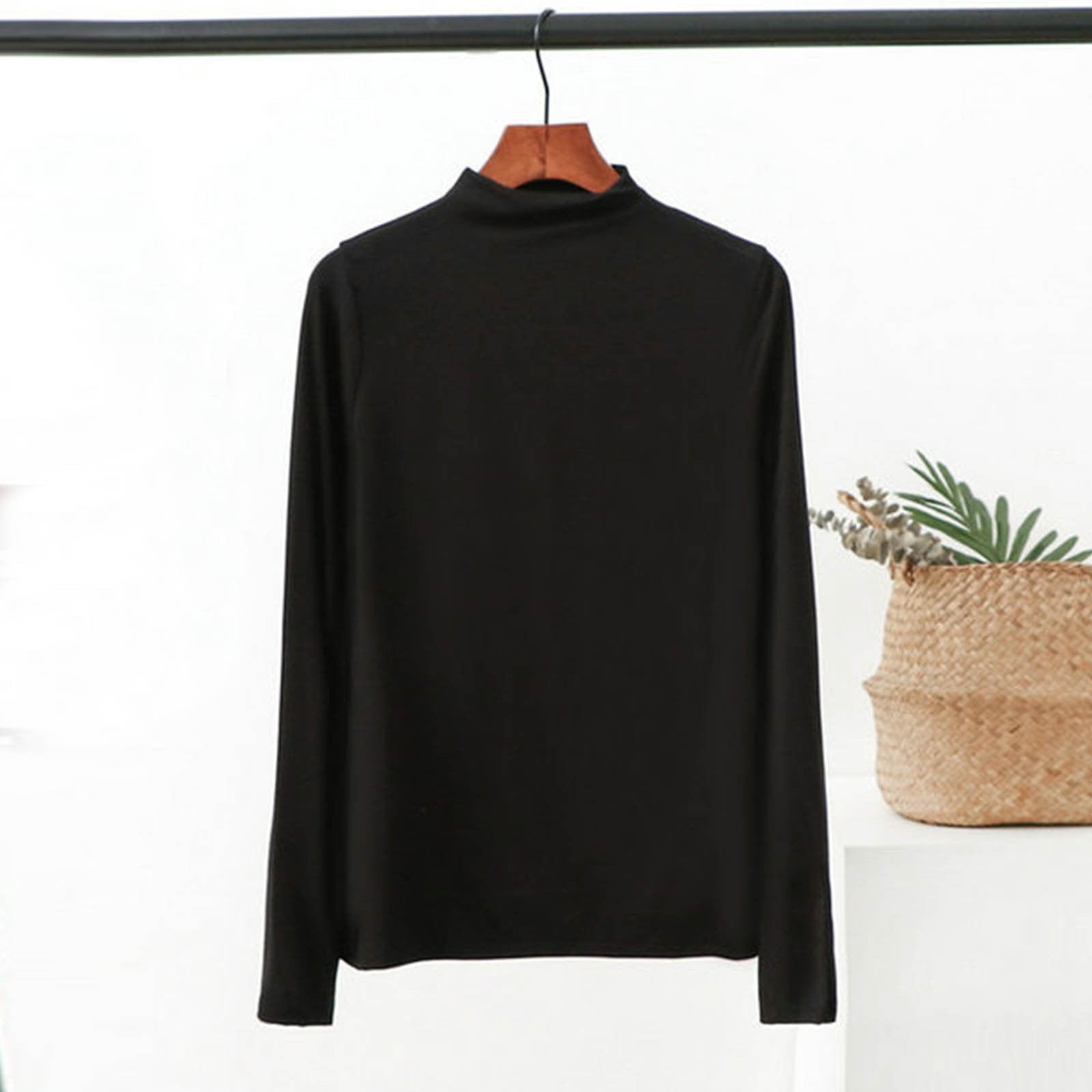 fanshangmao Spring Tops for Women 2025 Trendy Solid Blouse Plus Size ...