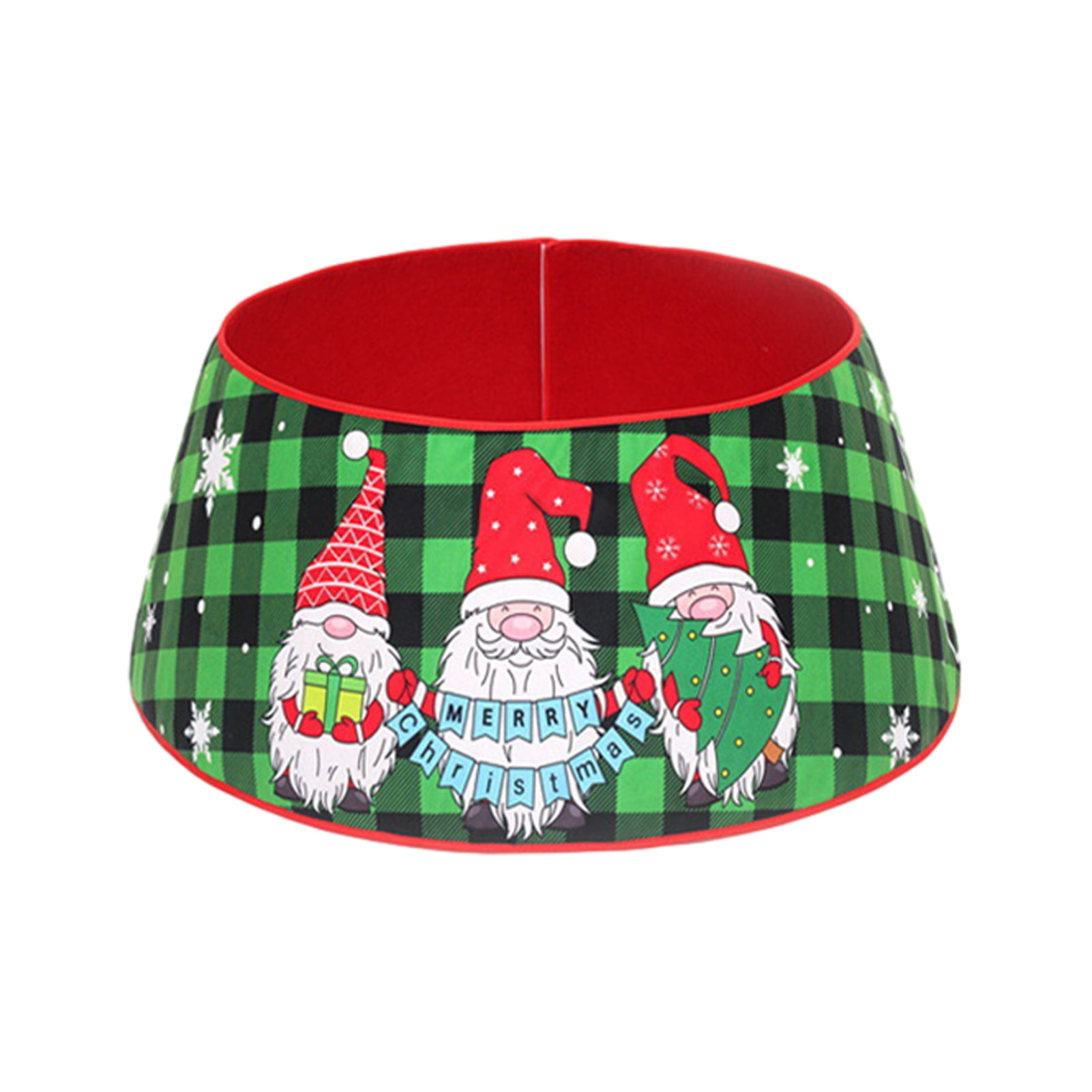 fanshao Holiday Tree Collar Christmas Tree Collar with Santa Claus ...